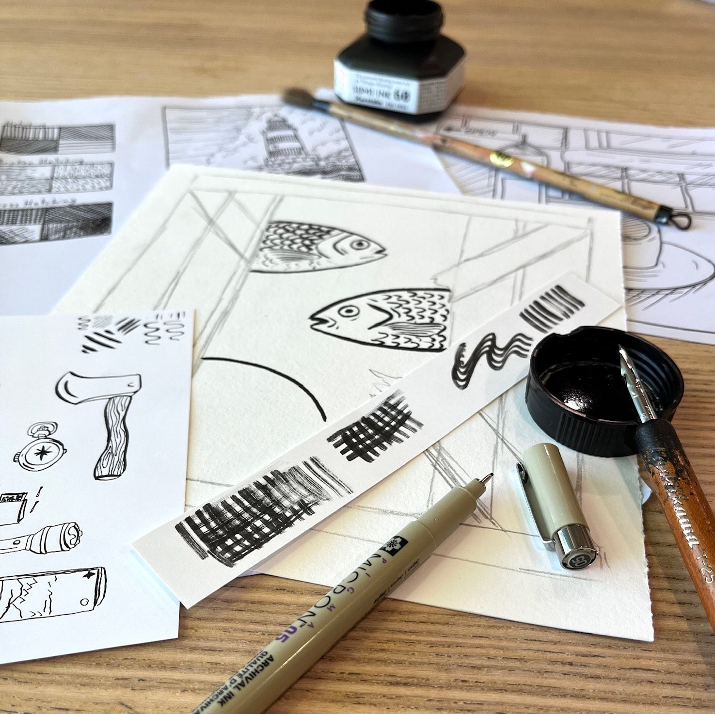 9/23 Drawing with Pen and Ink | Tokki Art Supply
